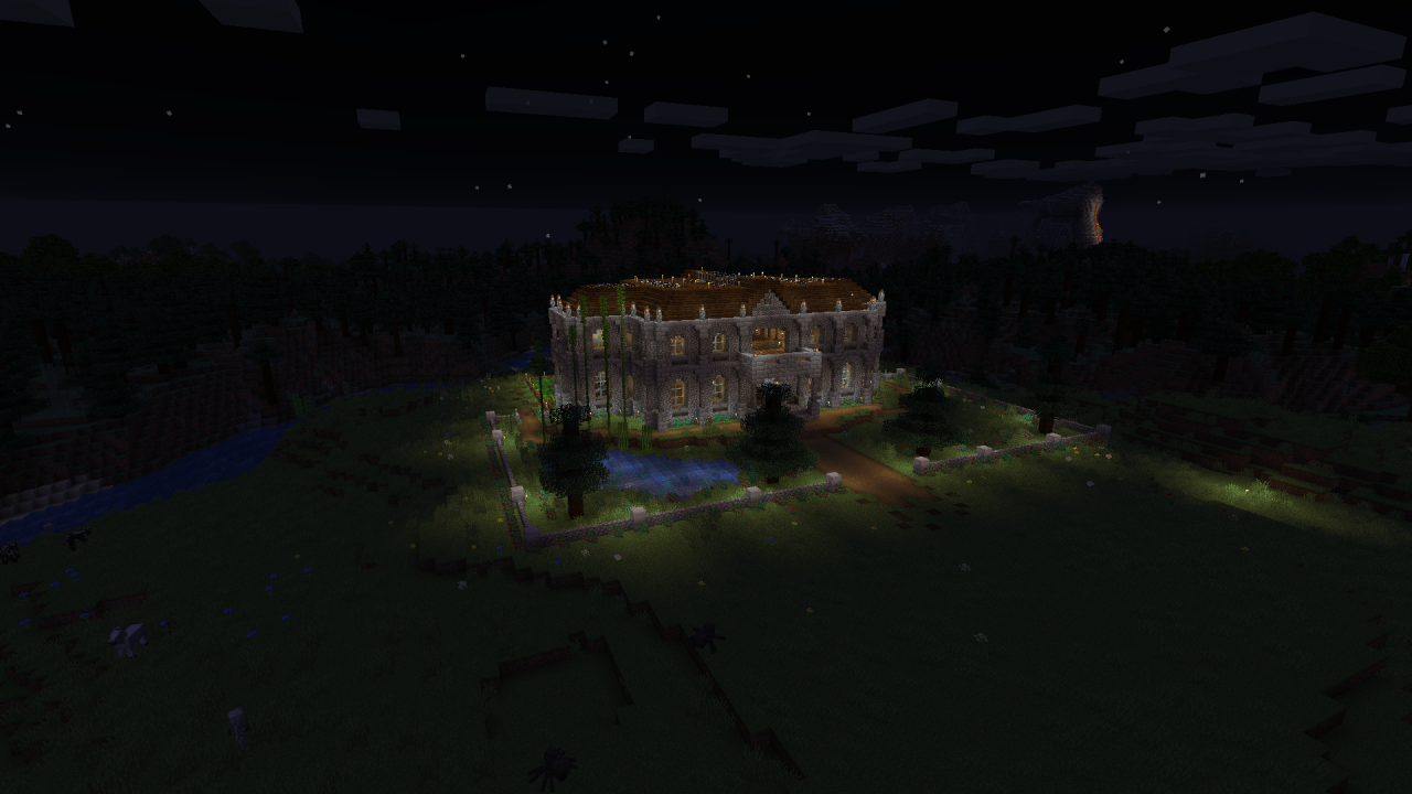 Mansion Base - Built in Survival Minecraft Map