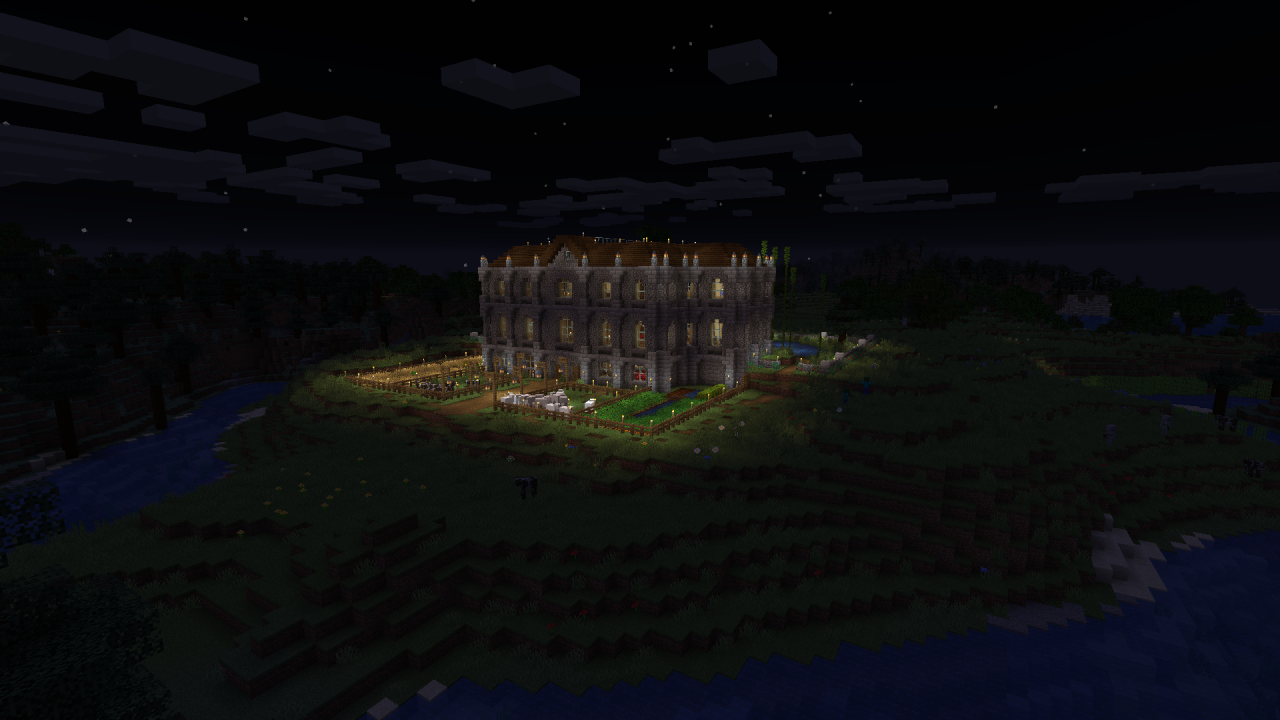 Mansion Base - Built in Survival Minecraft Map