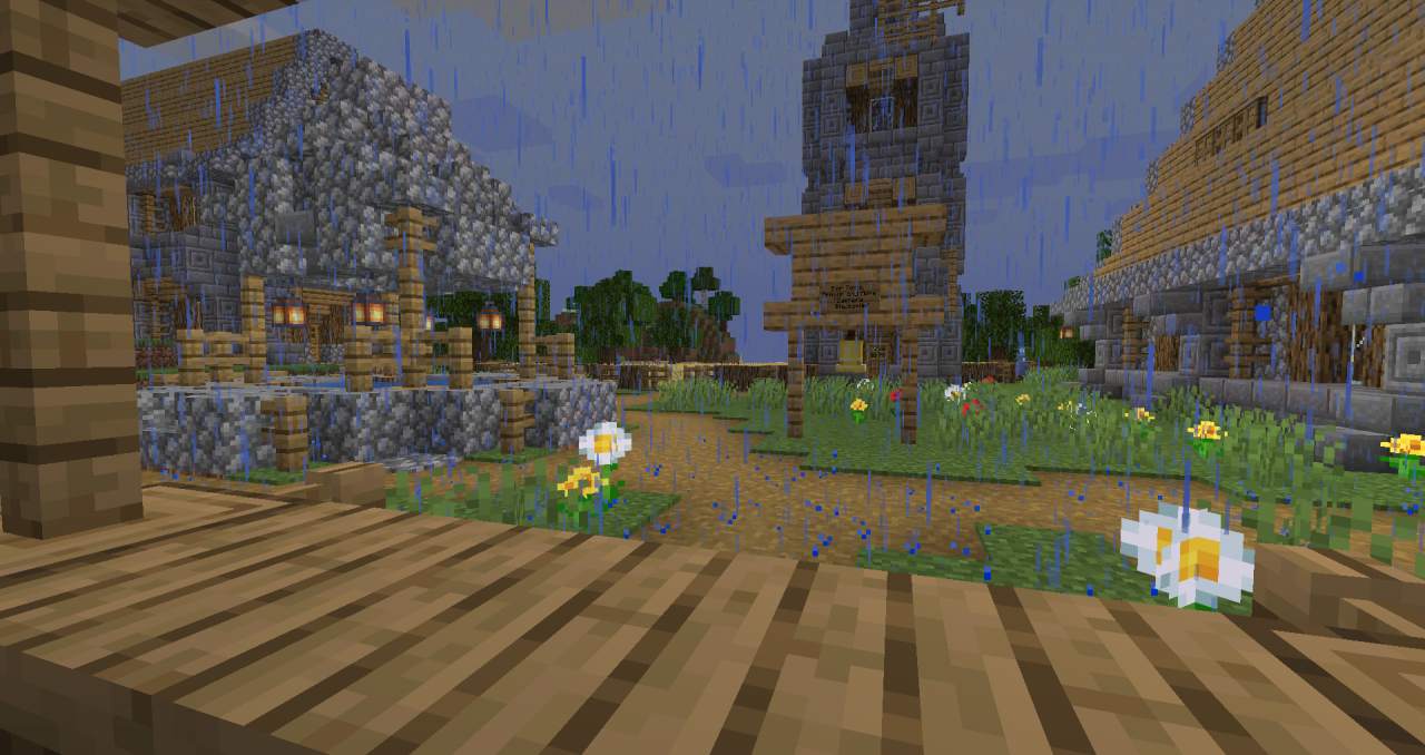 The Rustic Town I Have Started Building! Minecraft Map