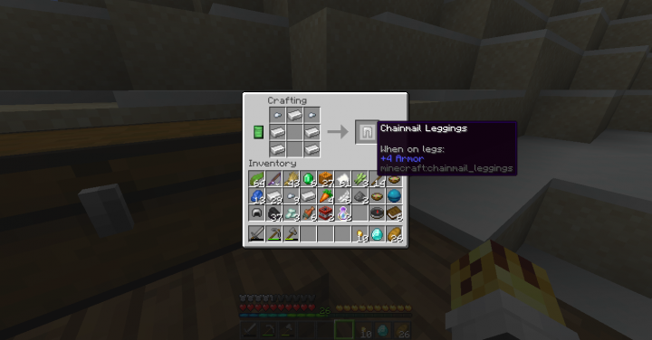 craftable chainmail armor Minecraft Data Pack