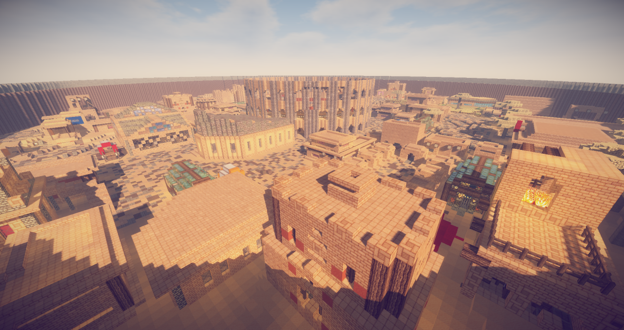 Walled Desert City Minecraft Map