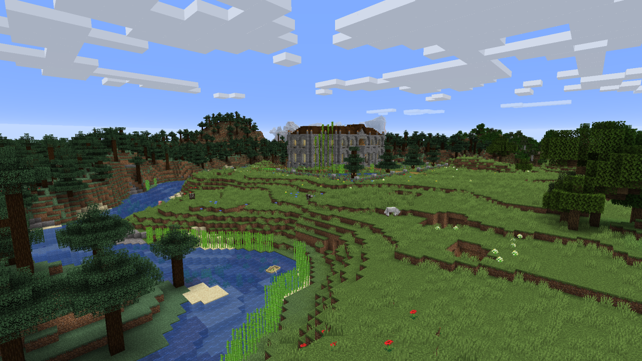 Mansion Base - Built in Survival Minecraft Map