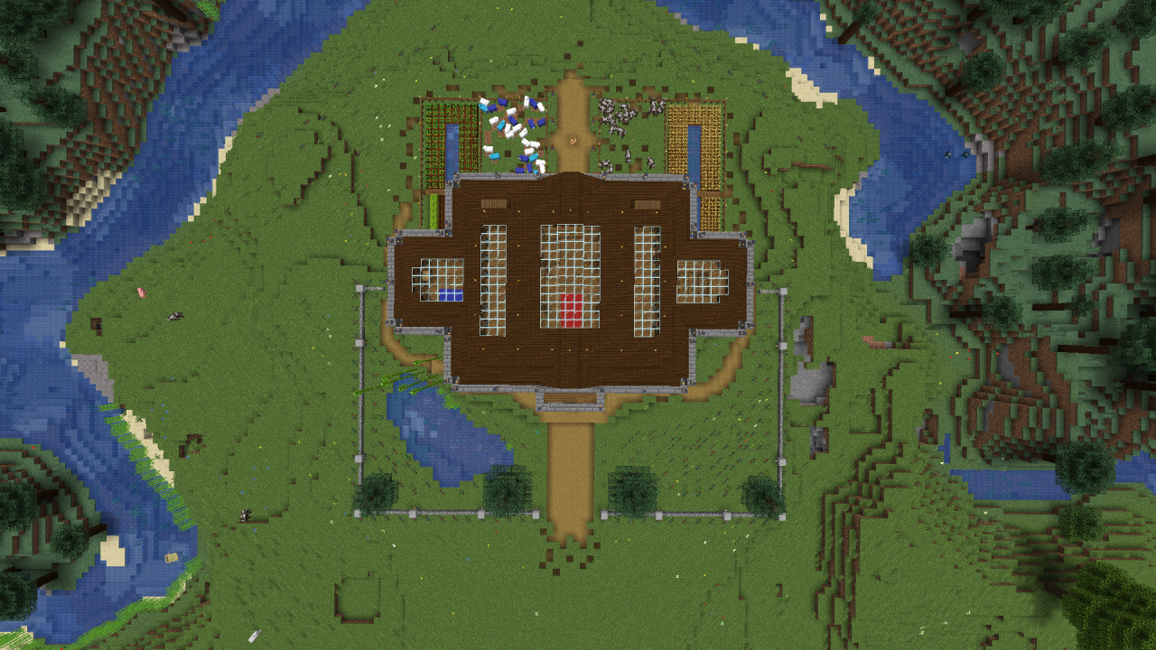 Mansion Base - Built in Survival Minecraft Map