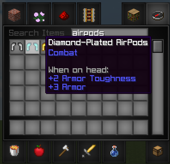 AirPods (Iron, Diamond & Gold!) Minecraft Texture Pack