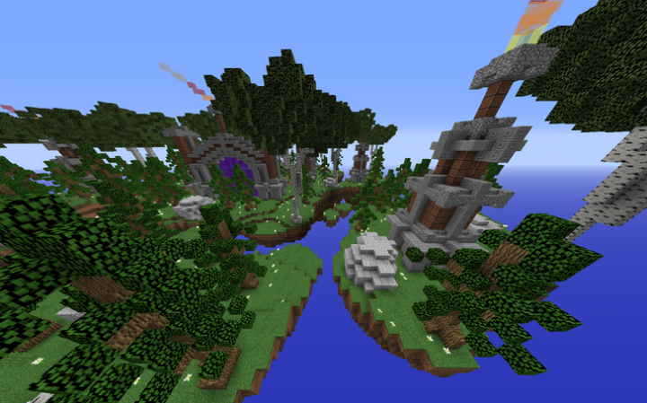 2 Portal Floating Hub [200x200] Minecraft Map