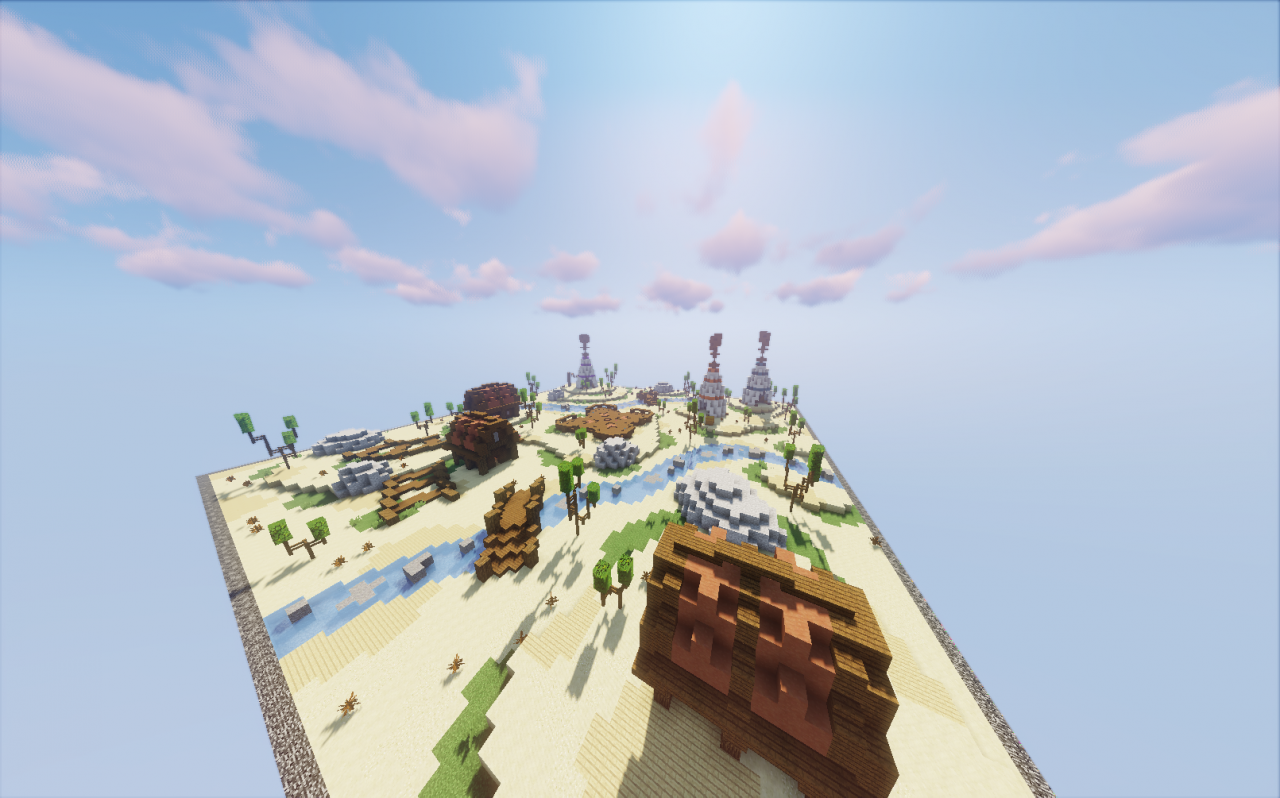 Desert Themed HCF Spawn Minecraft Map