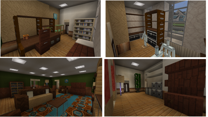 Large Brick Suburban House Minecraft Map