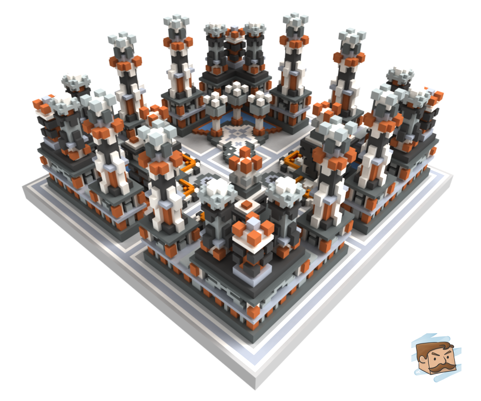 Futuristic Themed Factions Spawn Minecraft Map