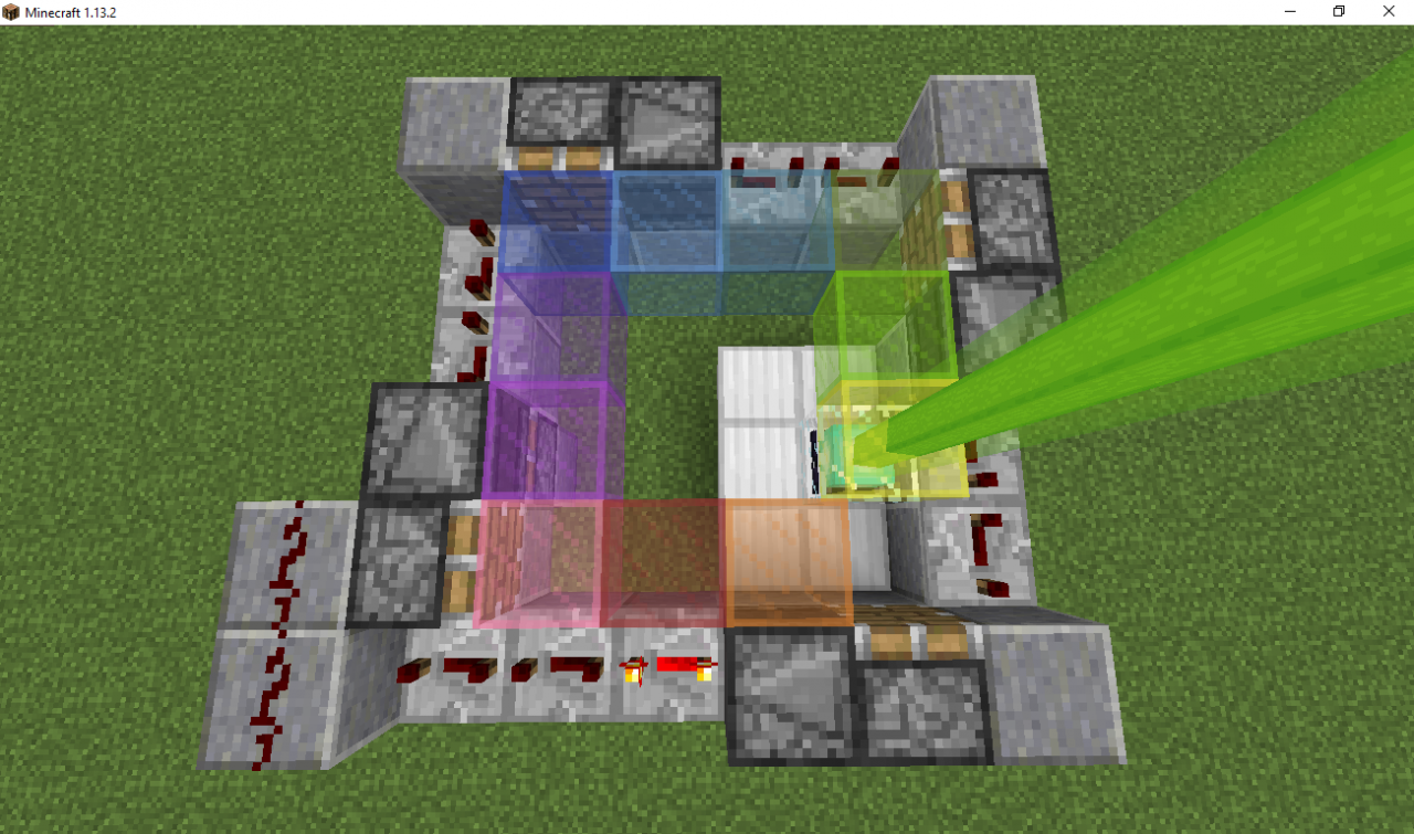 Compact Color-Changing Rainbow Beacon 1.13+ Minecraft Map