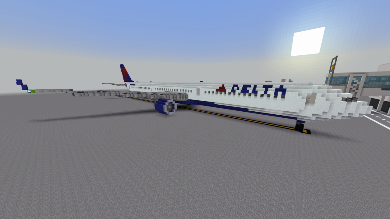 Delta Airlines Airbus A330-300 (Version 1) Minecraft Map