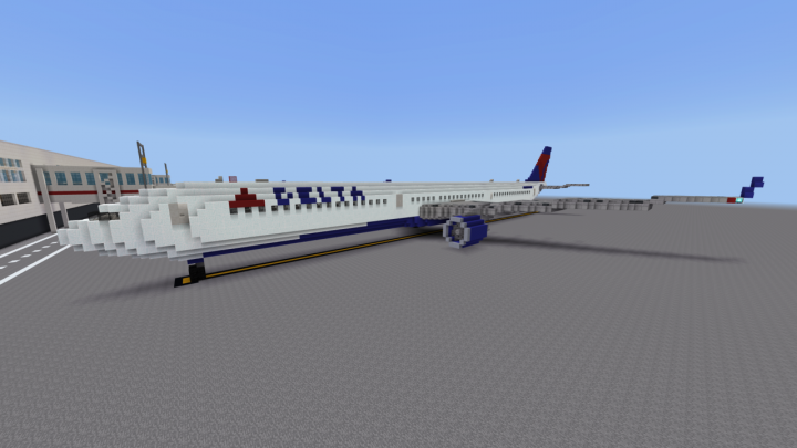 Delta Airlines Airbus A330-300 (Version 1) Minecraft Map