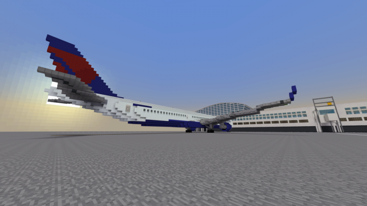 Delta Airlines Airbus A330-300 At JFK Terminal 4 Minecraft Map