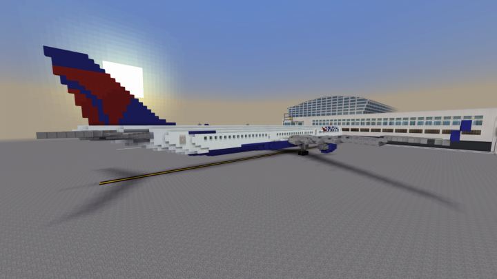 Delta Airlines Airbus A330-300 At JFK Terminal 4 Minecraft Map