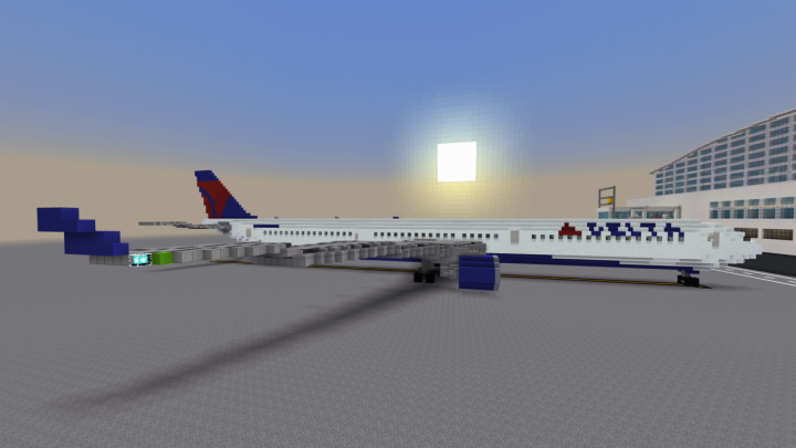 Delta Airlines Airbus A330-300 At JFK Terminal 4 Minecraft Map
