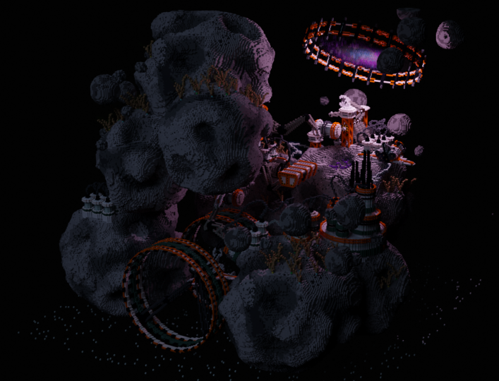 Asteroid Mine Minecraft Map