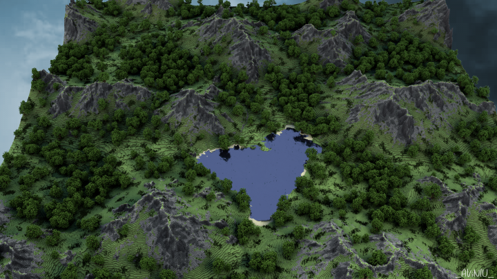 1024x1024 | Abandoned lake Minecraft Map