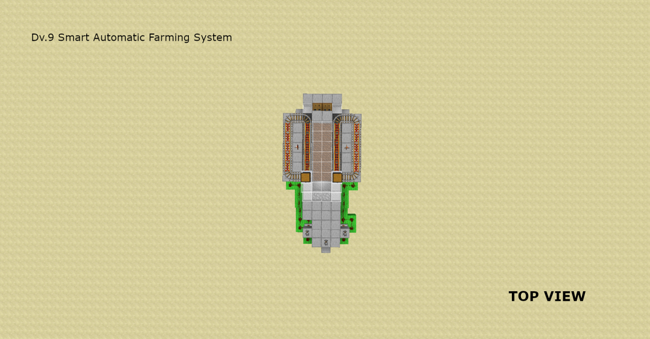 Automatic Smart Farming Redstone System Minecraft Map