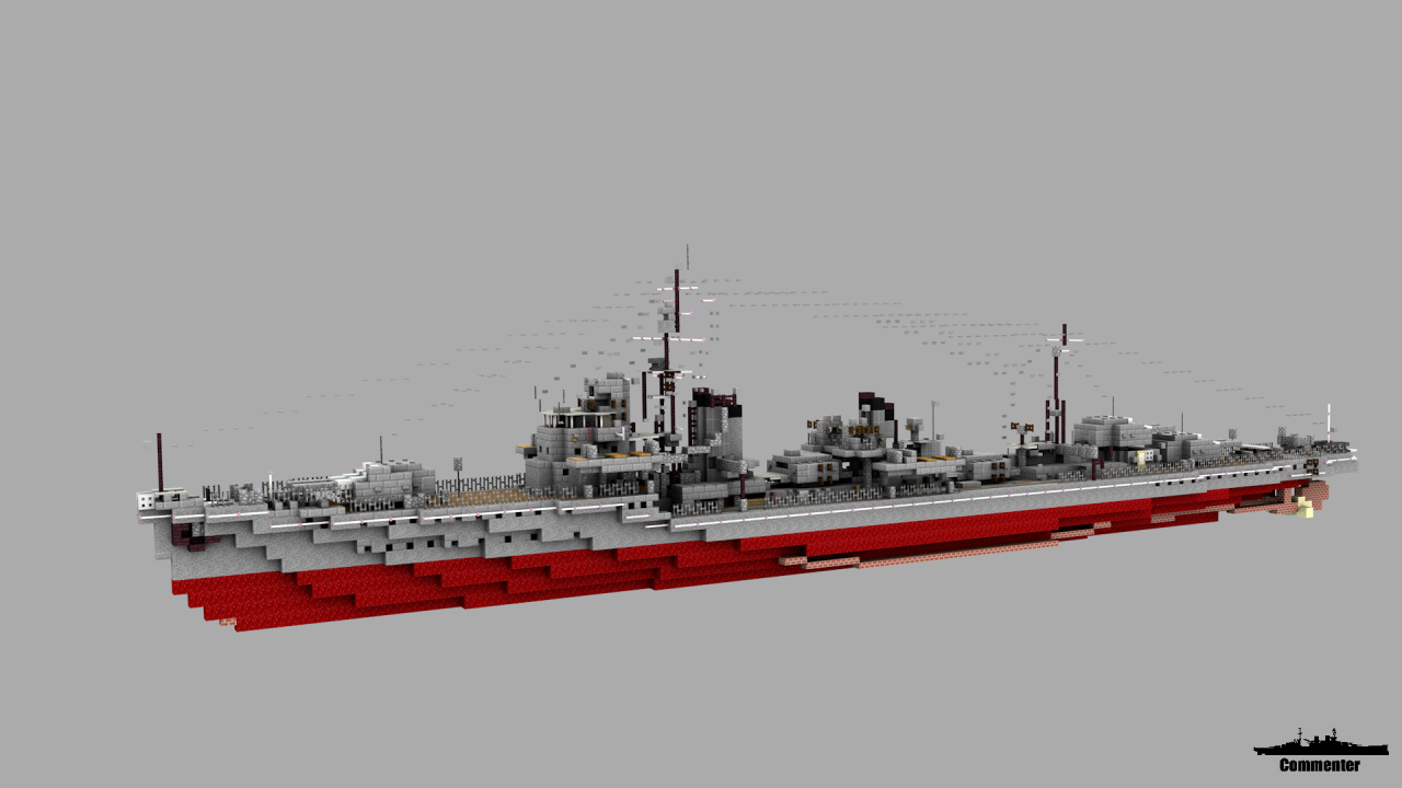 IJN Yugumo class 1:1 Scale Minecraft Map