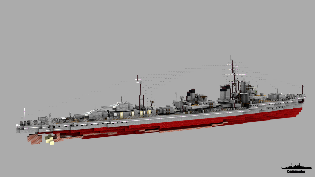 IJN Yugumo class 1:1 Scale Minecraft Map