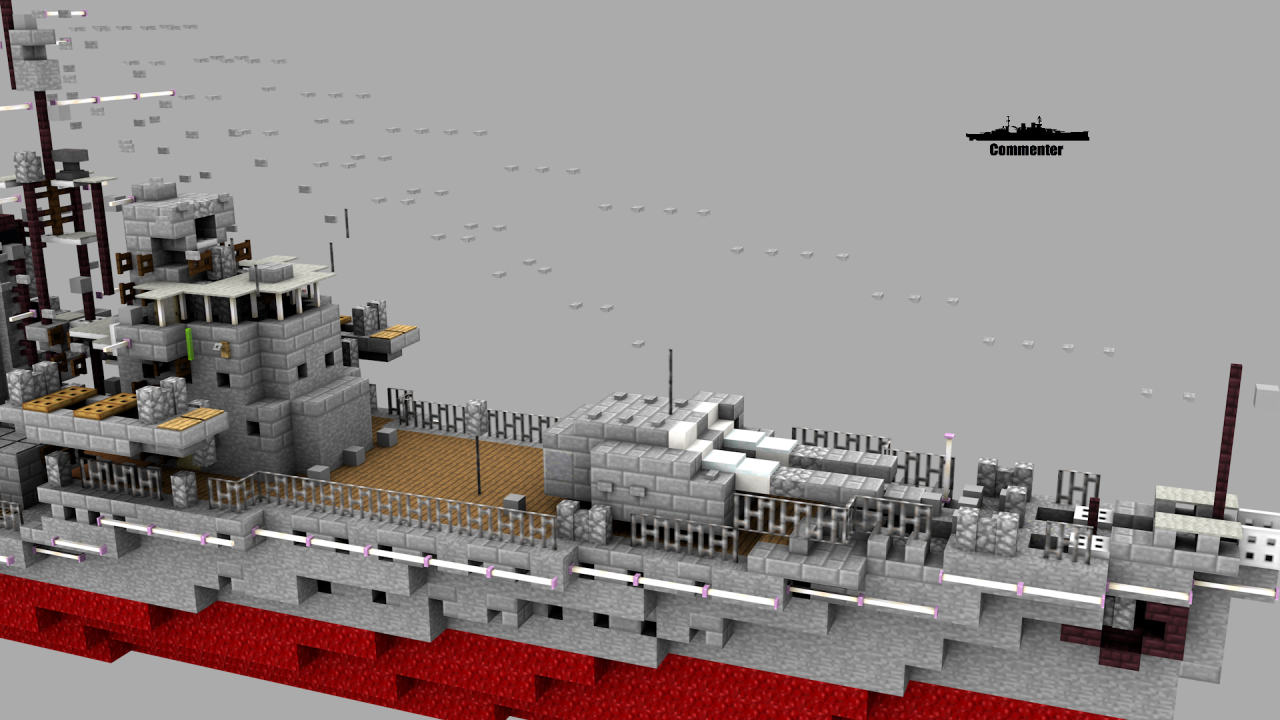 IJN Yugumo class 1:1 Scale Minecraft Map