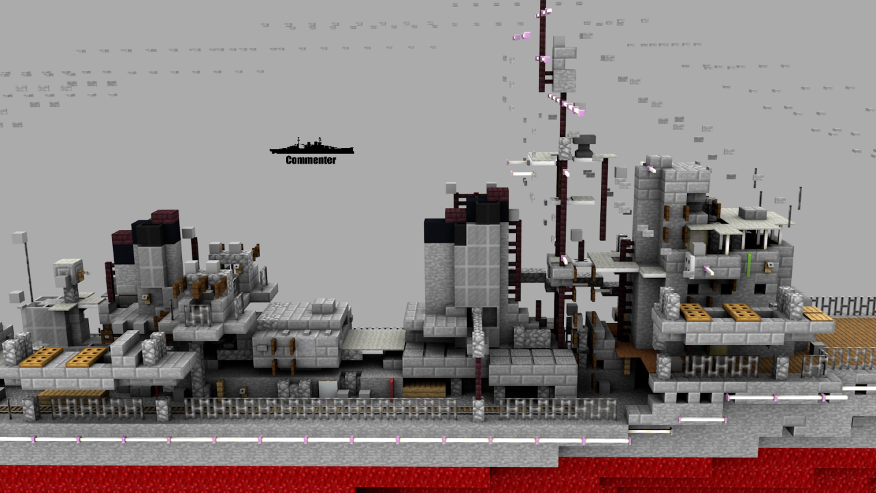 IJN Yugumo class 1:1 Scale Minecraft Map