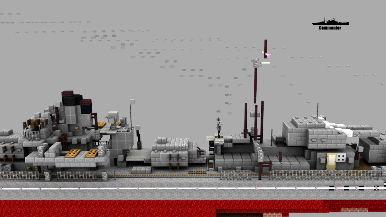 IJN Yugumo class 1:1 Scale Minecraft Map