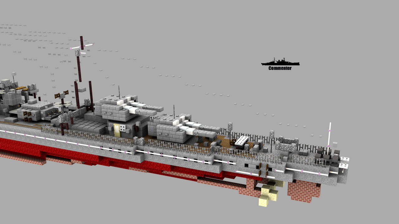 IJN Yugumo class 1:1 Scale Minecraft Map