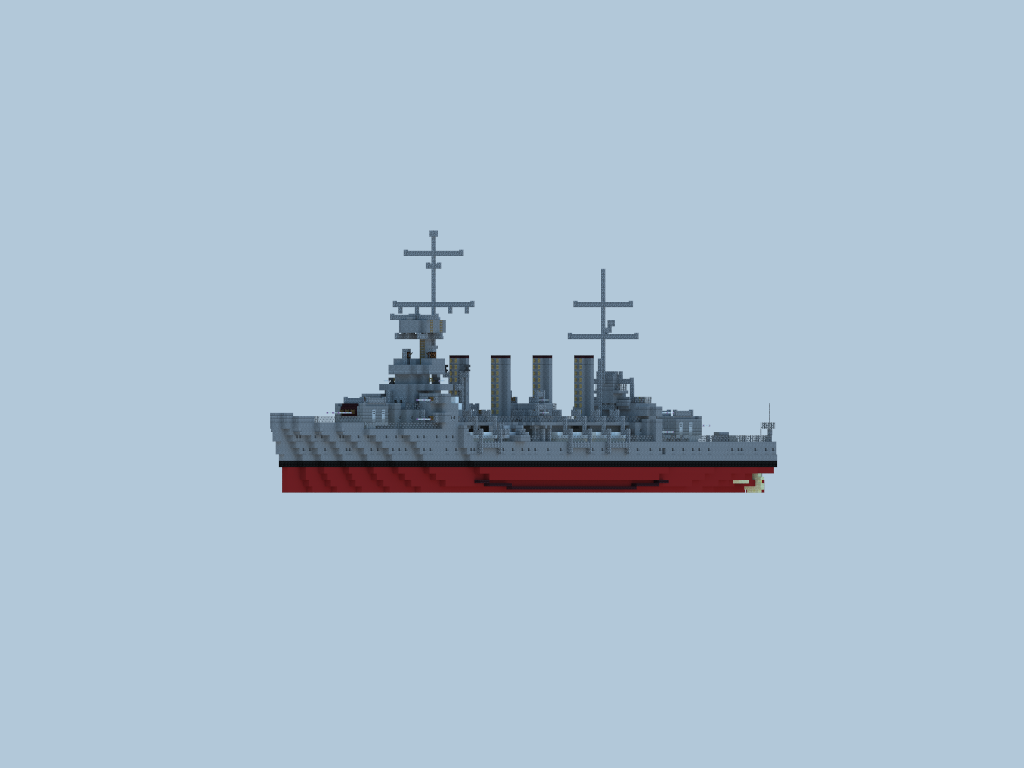 RNS Alpha Class Light Cruiser Minecraft Map