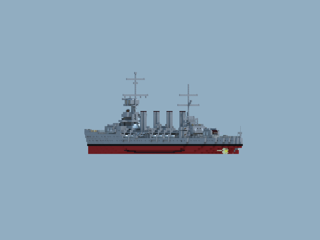 RNS Alpha Class Light Cruiser Minecraft Map
