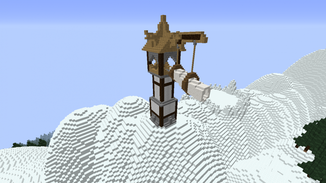 Tower with blowing horn (remake of old build) Minecraft Map