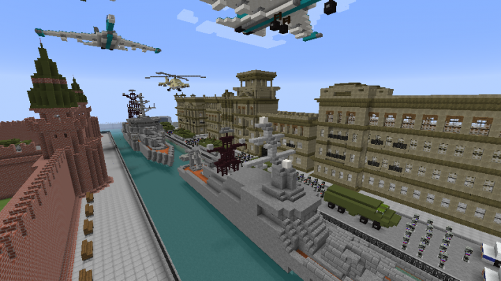 WW3 Russian Vehicles "Moscow Update" Minecraft Map