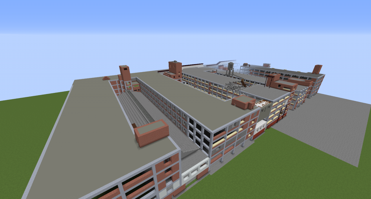 Complete -SOLO- recreation of the Packard Plant entirely in minecraft ...