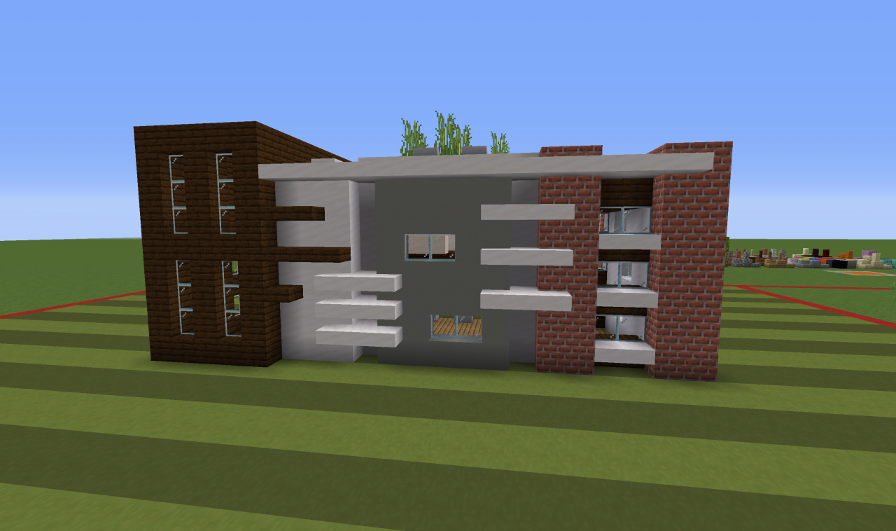 ugly modern house because im bad at building Minecraft Map