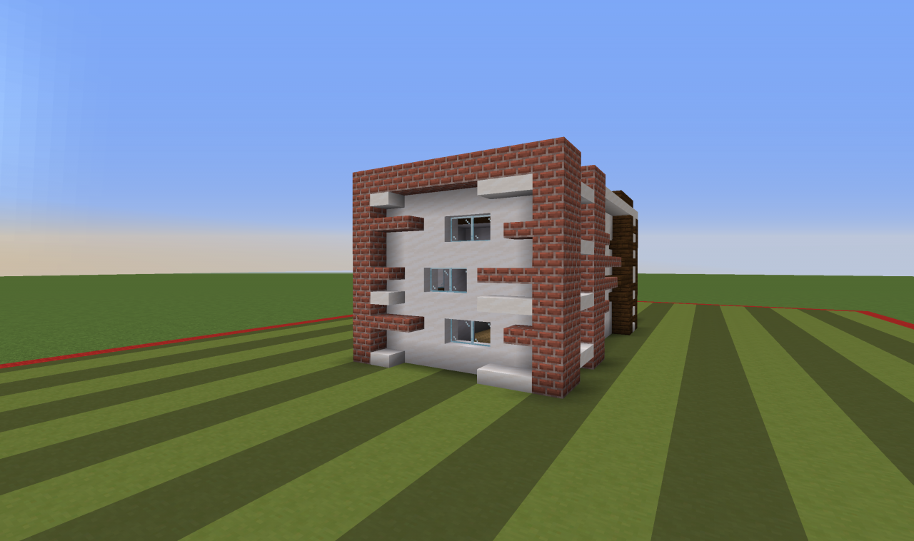ugly modern house because im bad at building Minecraft Map