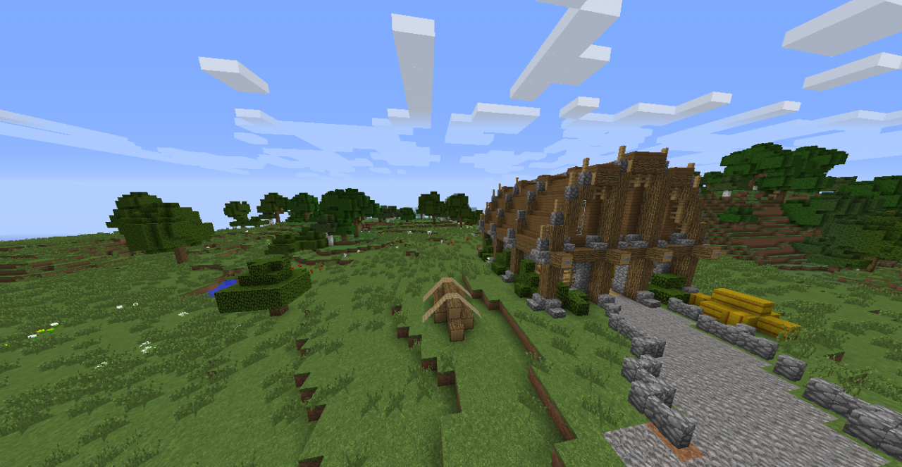 Minecraft Tutorial Medieval Barn