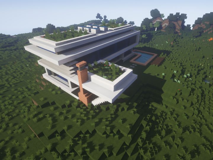futuristic / modern house Minecraft Map