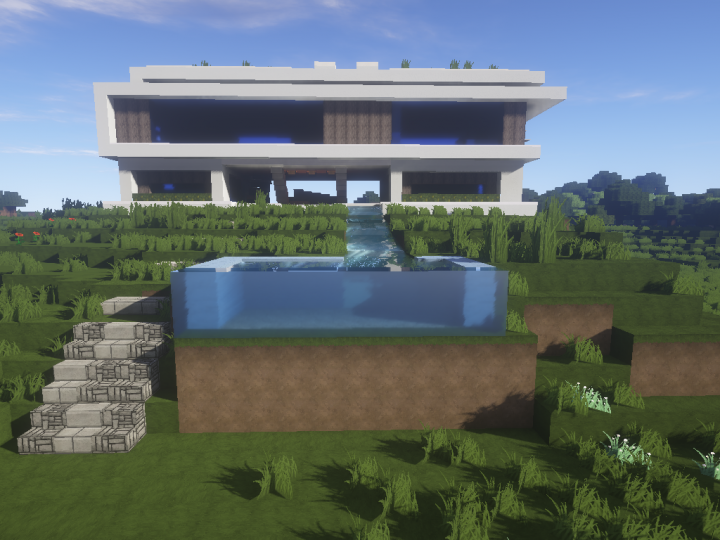 futuristic / modern house Minecraft Map