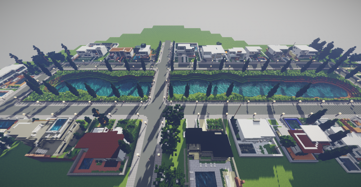 Modern Neighborhood 3 (video) Minecraft Map