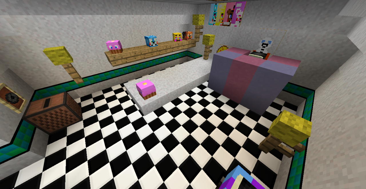 Samgladiator's FNaF 2 Map Minecraft Map