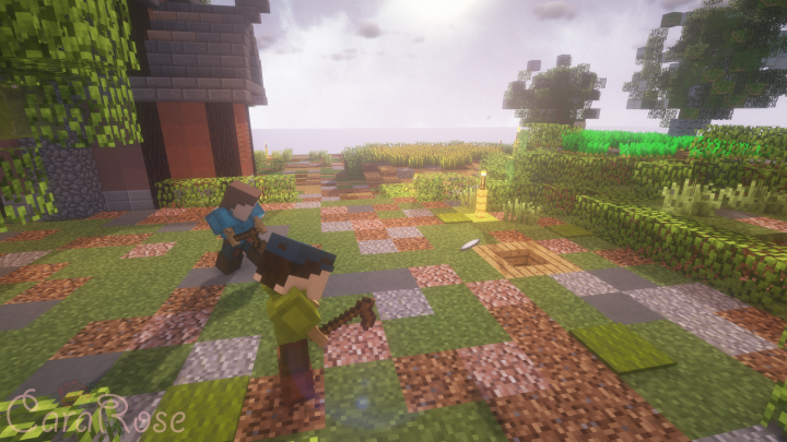 Backyard Lawn Games | Family Farm | Minecraft Timelapse Minecraft Map