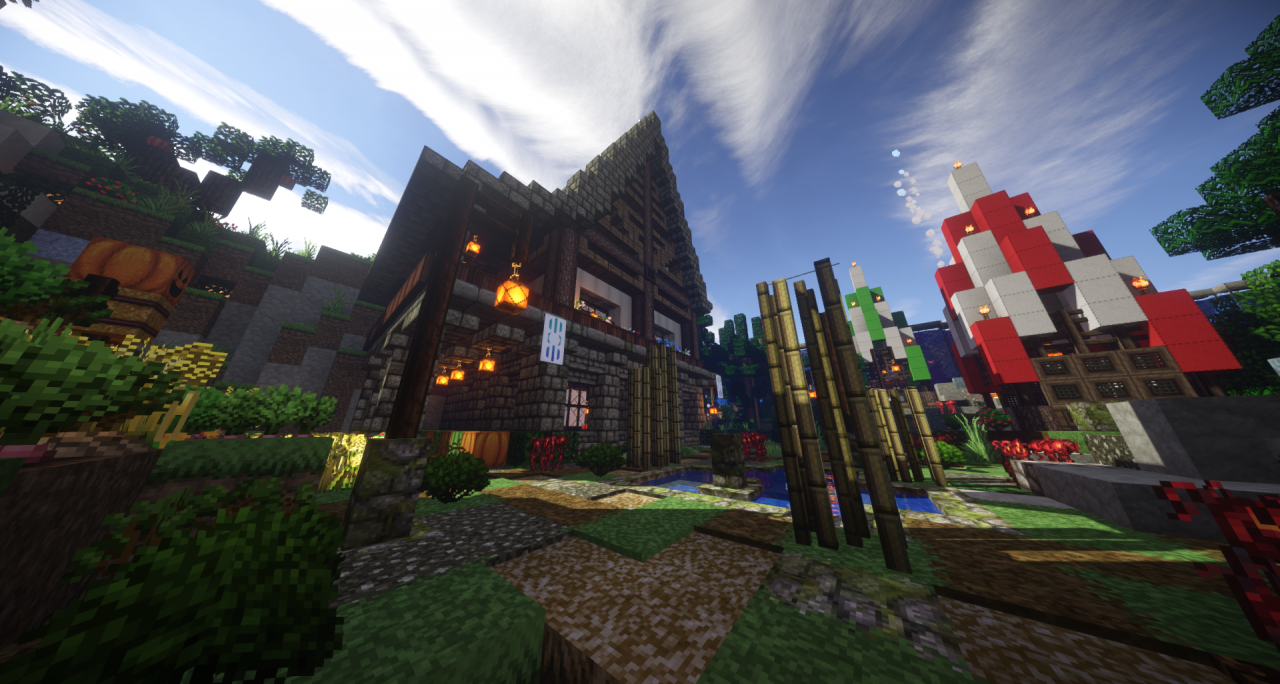 Photos of Moonwell Sanctuary Traiders Hub Minecraft Map