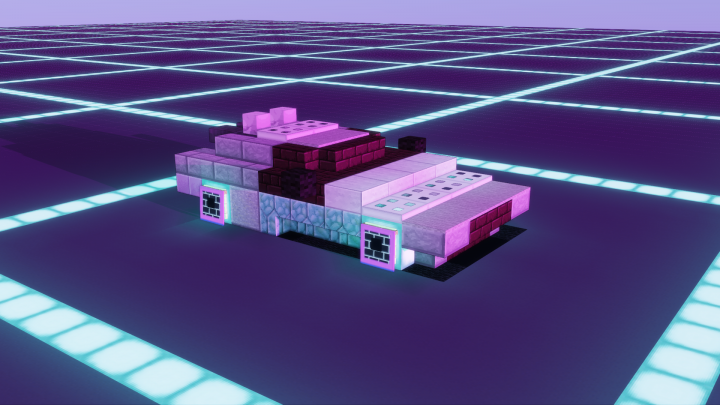 Synthwave DeLorean Minecraft Map