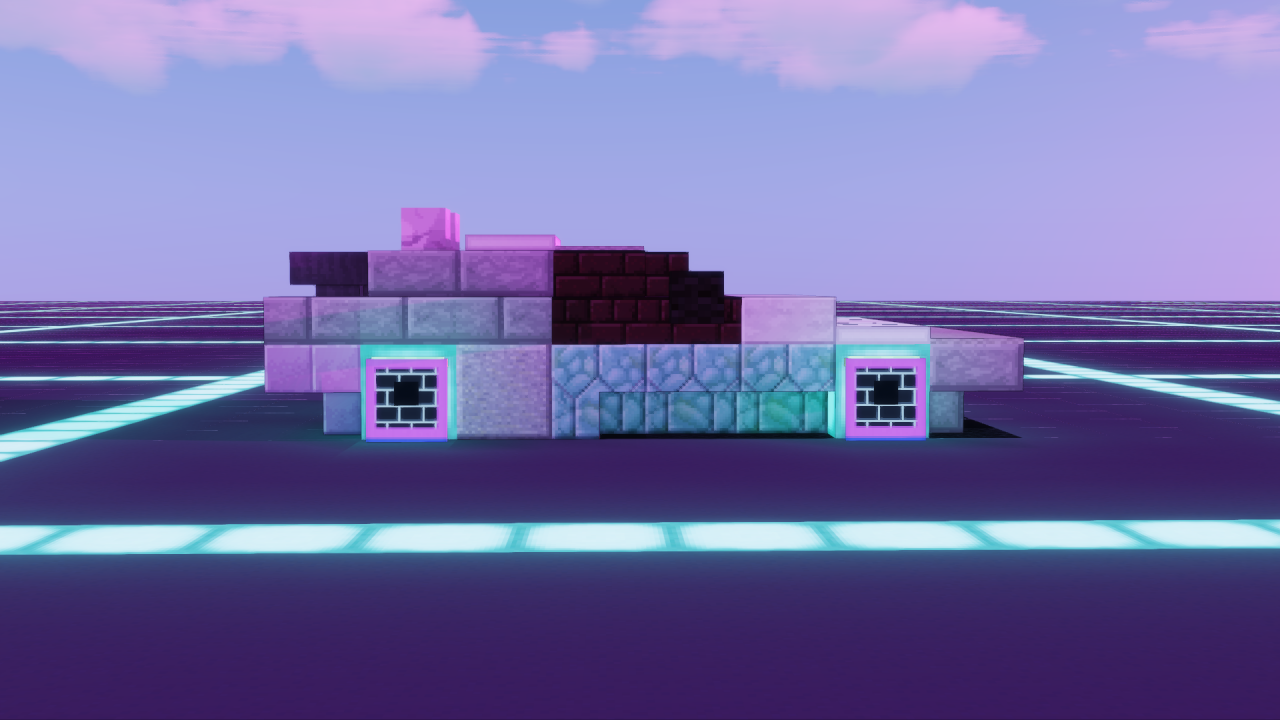 Synthwave DeLorean Minecraft Map