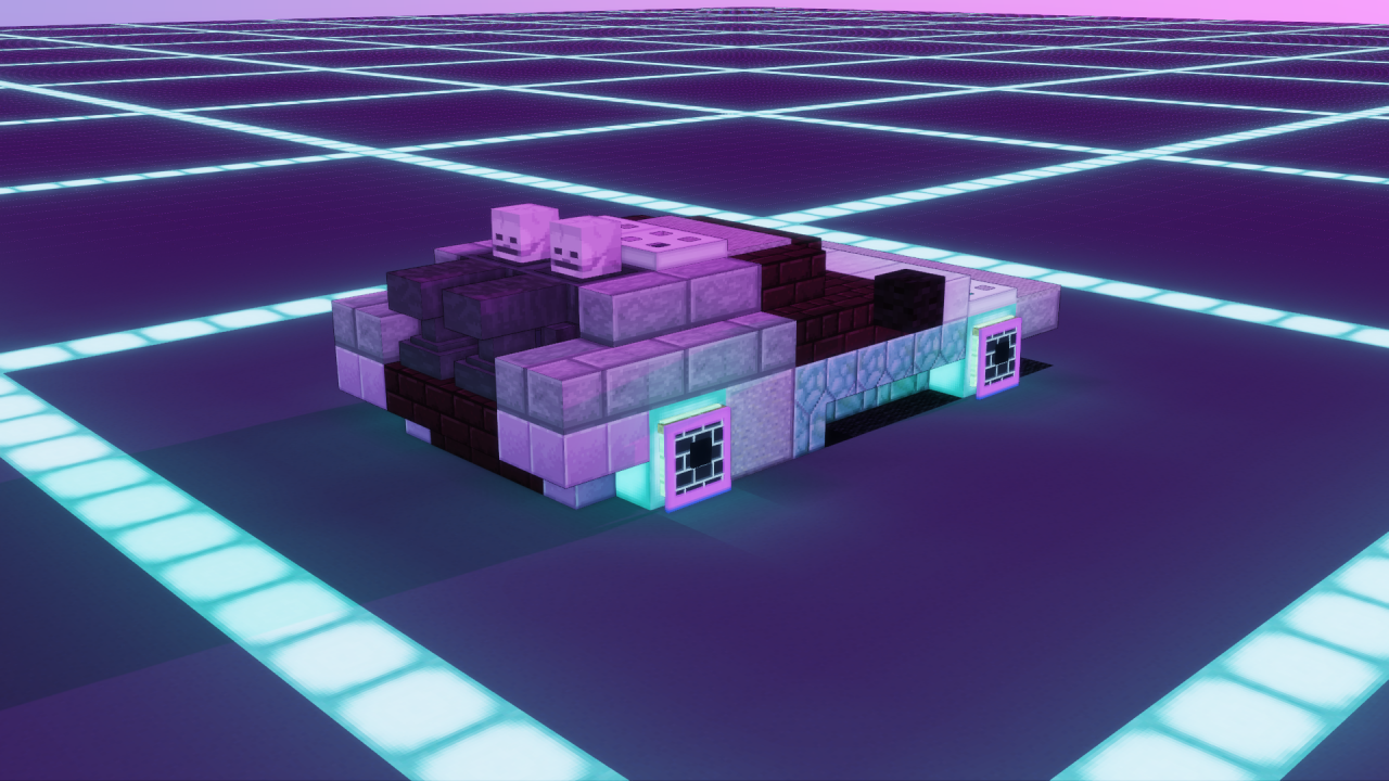 Synthwave DeLorean Minecraft Map