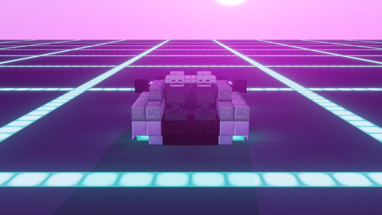 Synthwave DeLorean Minecraft Map