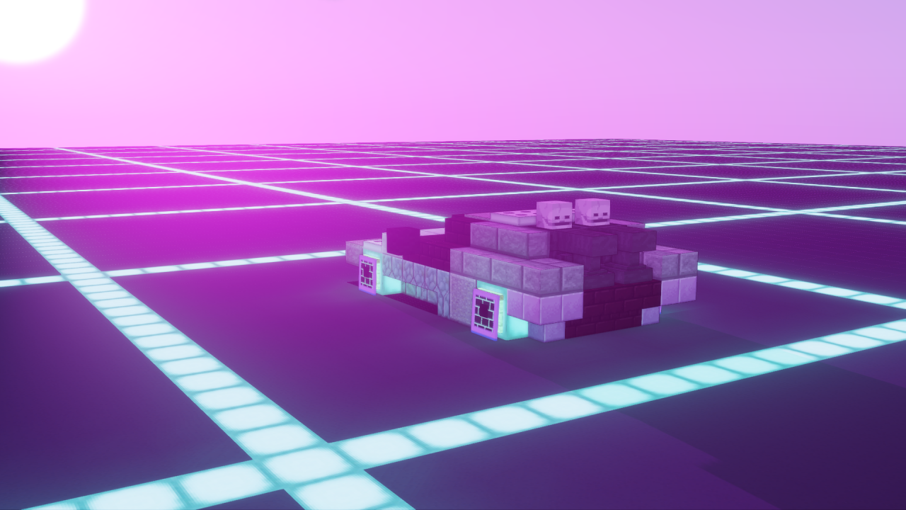 Synthwave DeLorean Minecraft Map