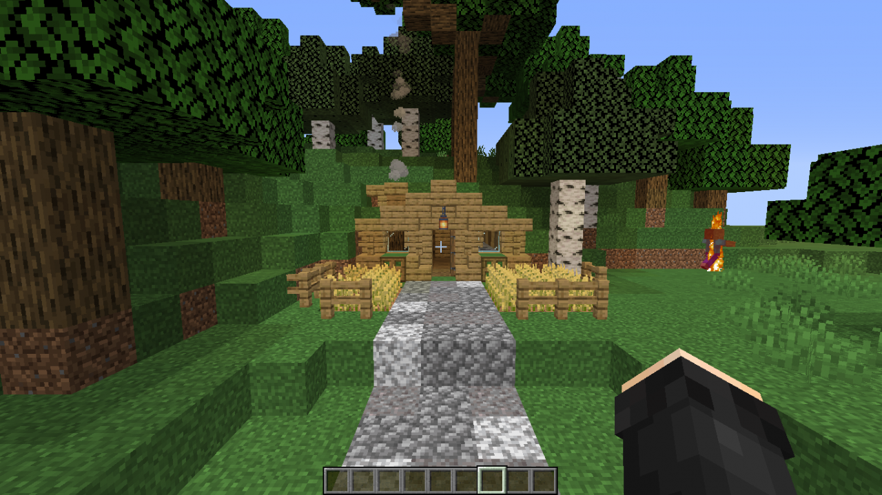 Casa Hobbit para survival Minecraft Project
