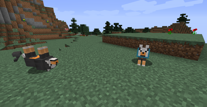 Wolves Except They're Blue Heelers Minecraft Texture Pack