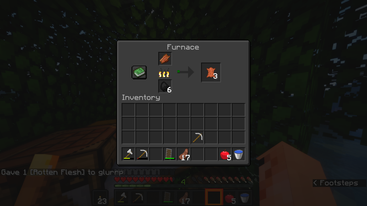 Smelt Rotten Meat To Leather Minecraft Mod