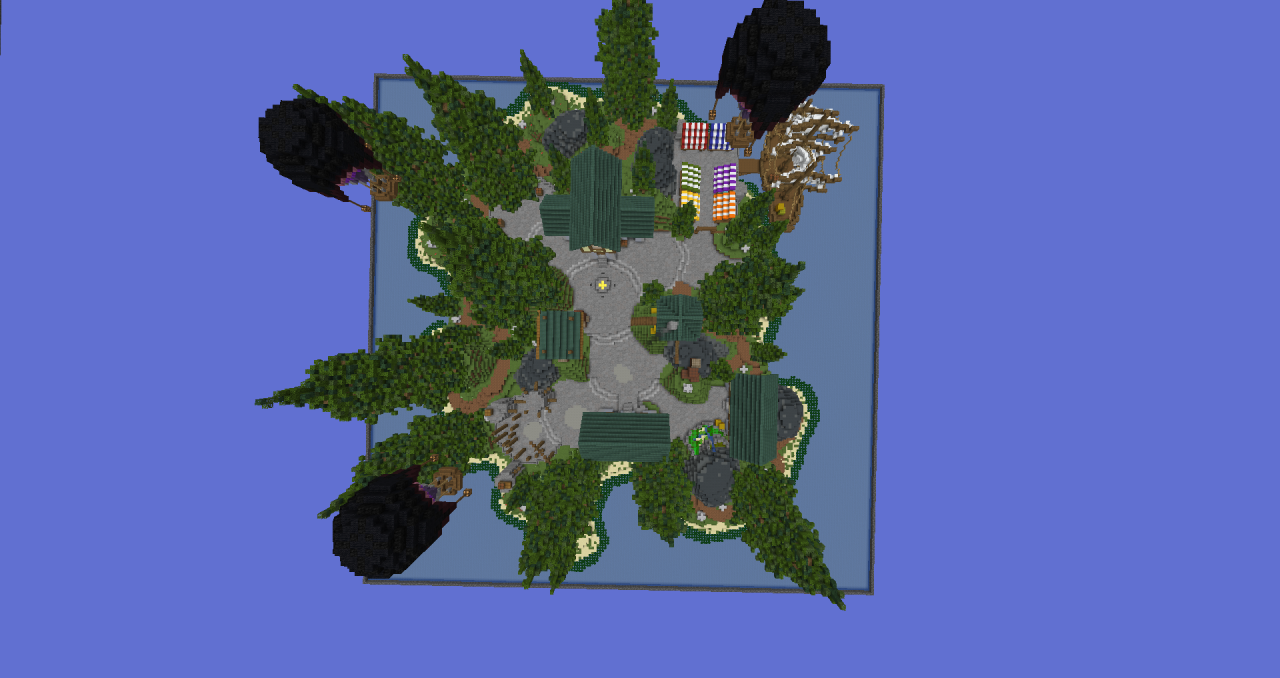 Medieval Spawn [150x150] | Perfect for Factions, Kit PvP & Most Servers! Minecraft Map